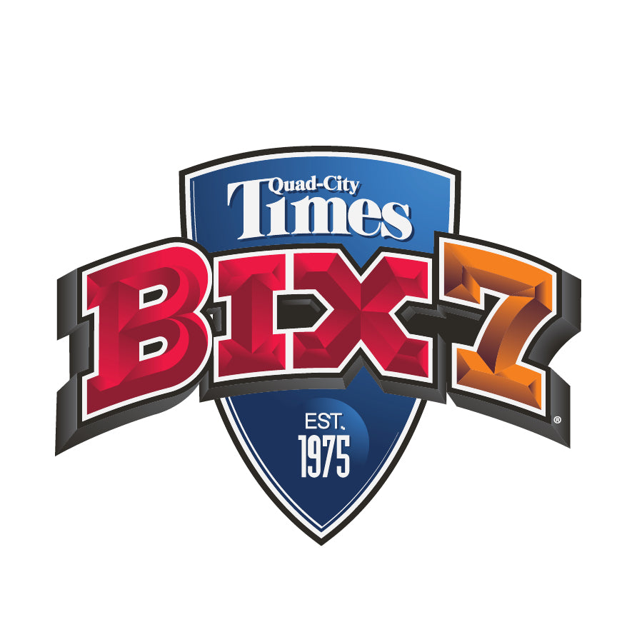 Sticker: Shield Logo – Quad-City Times Bix 7 Online Store